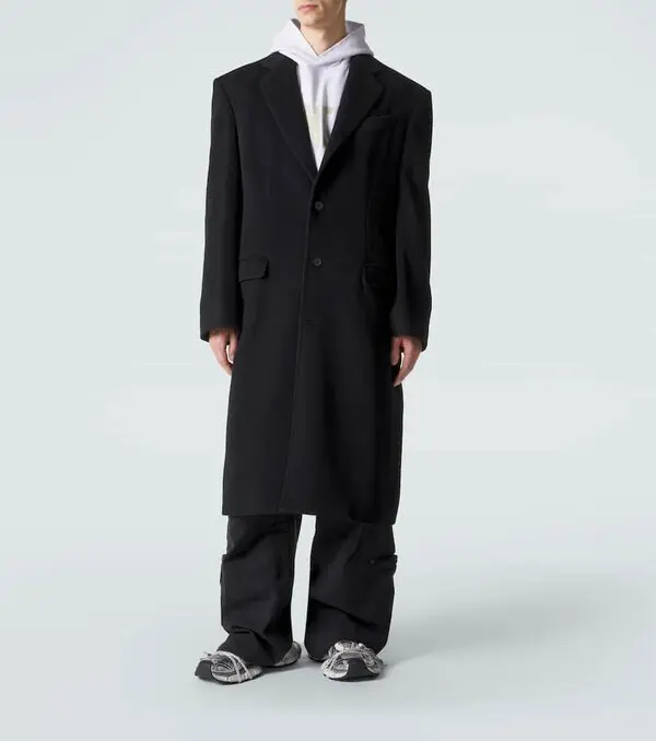 Balenciaga Wool Chesterfield Coat