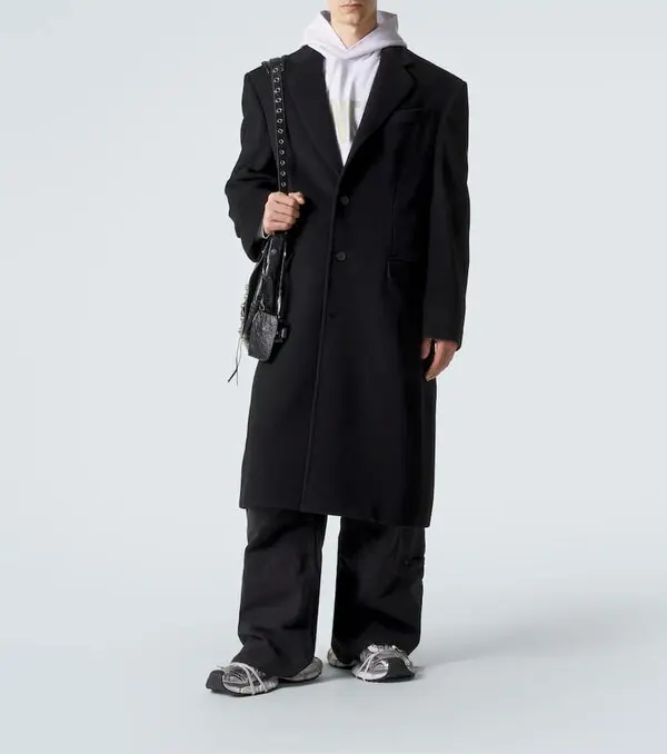 Balenciaga Wool Chesterfield Coat