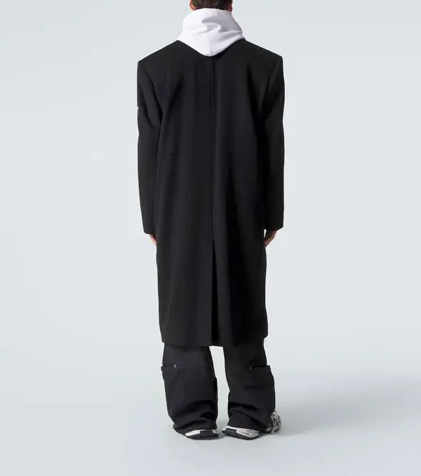 Balenciaga Wool Chesterfield Coat