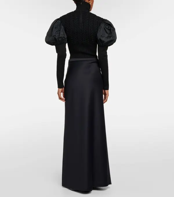 Max Mara Clavier Cotton-blend Jersey Maxi Skirt