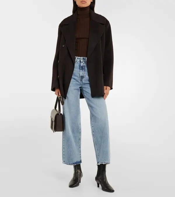 TOTEME High-rise Wide-leg Jeans In Worn
