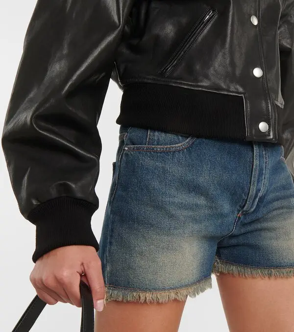 Isabel Marant Étoile Adriel Leather Bomber Jacket