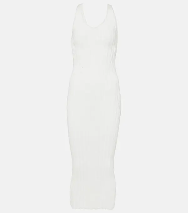 Khaite Ottilie Cotton-blend Midi Dress