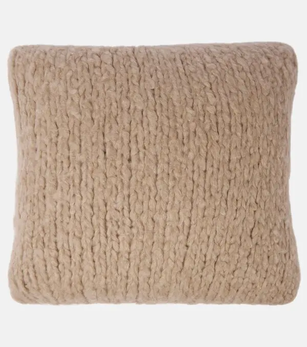 Gabriela Hearst Thelma Wool And Cashmere Cushion - Beige