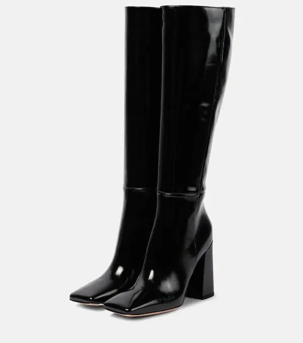 GIANVITO ROSSI Patent Leather Knee-high Boots