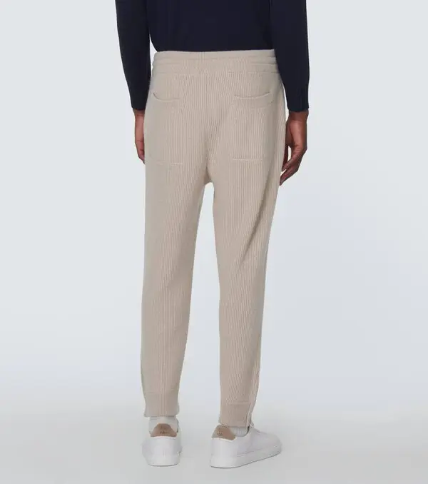 Brunello Cucinelli Cashmere Sweatpants - Beige