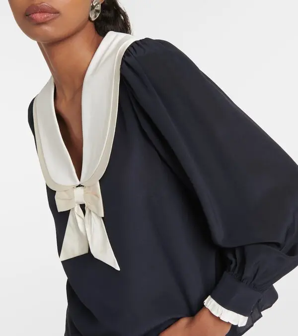 Rixo Eimer Silk Blouse