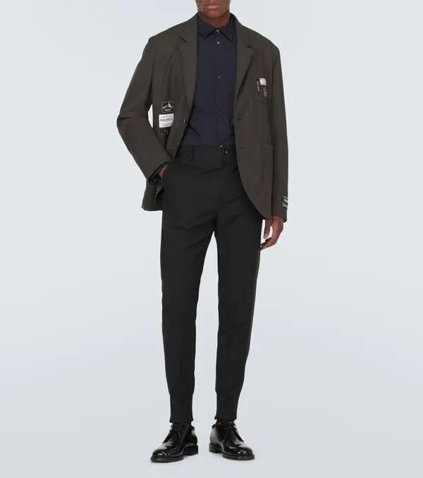 UNDERCOVERISM Wool Tapered Trousers - Black