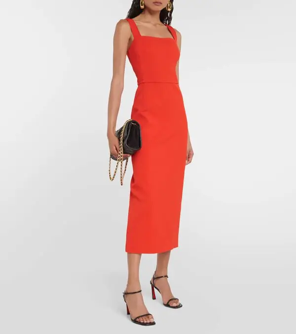 Tory Burch Bodycon Faille Midi Dress