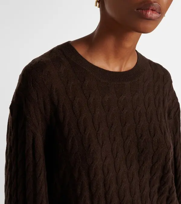 Jardin Des Orangers Wool And Cashmere Crewneck Sweater - Brown