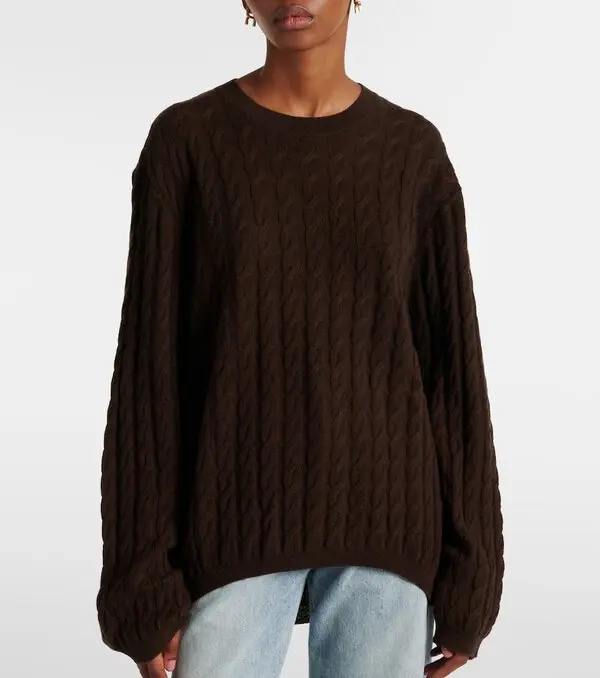 Jardin Des Orangers Wool And Cashmere Crewneck Sweater - Brown