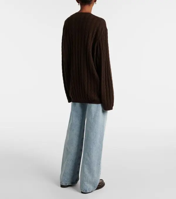 Jardin Des Orangers Wool And Cashmere Crewneck Sweater - Brown