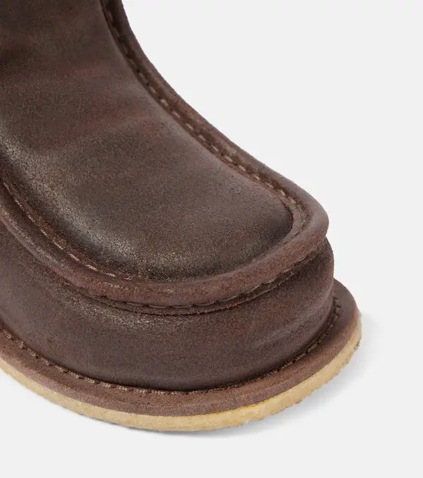 JW Anderson Suede Ankle Boots - Brown