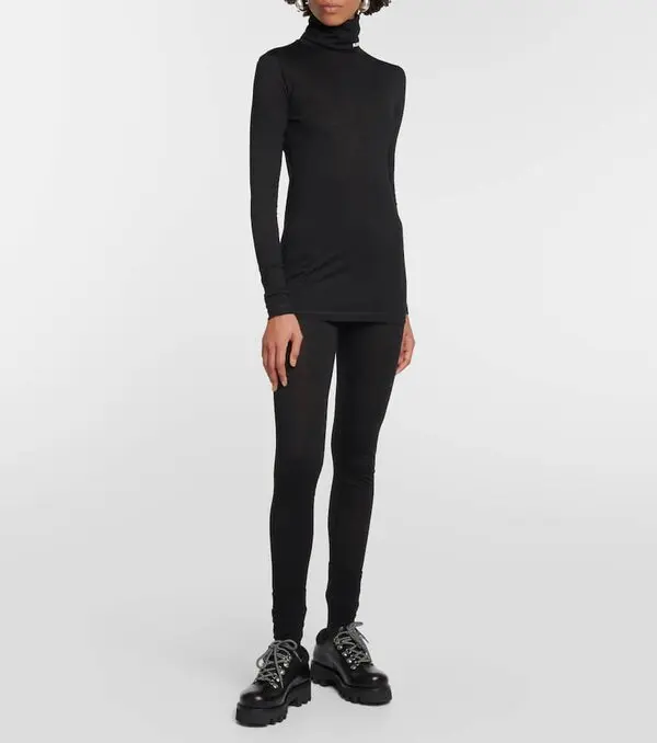 JIL SANDER Logo Detail Turtleneck Sweater