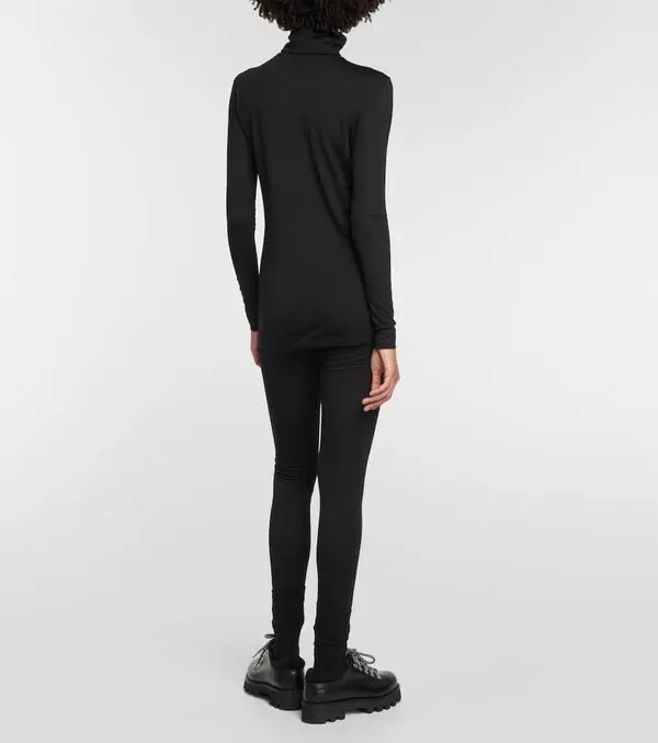JIL SANDER Logo Detail Turtleneck Sweater