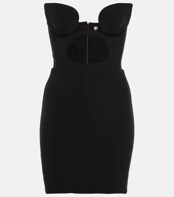 NENSI DOJAKA Cutout Minidress - Black