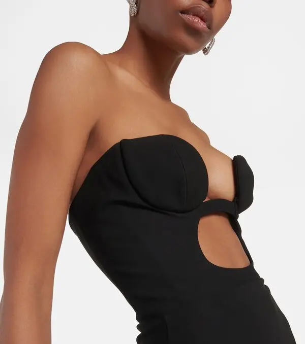 NENSI DOJAKA Cutout Minidress - Black
