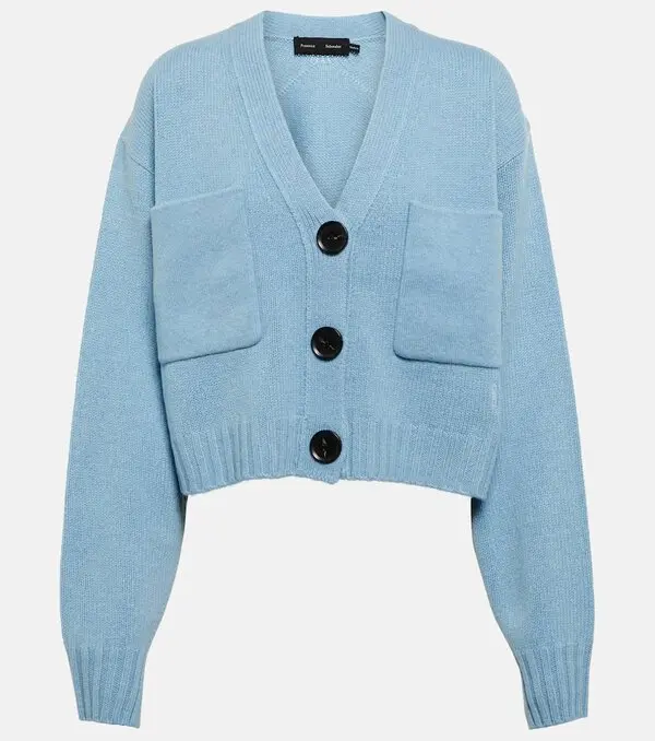 Proenza Schouler Cashmere And Wool Cardigan - Blue