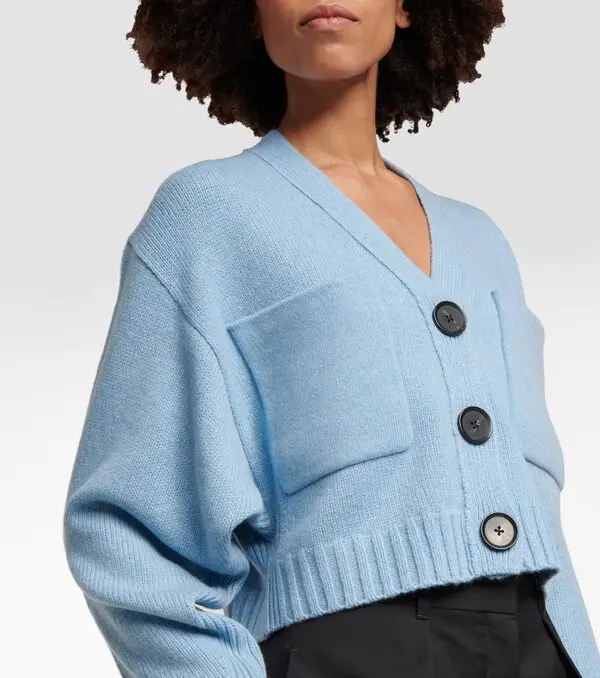 Proenza Schouler Cashmere And Wool Cardigan - Blue