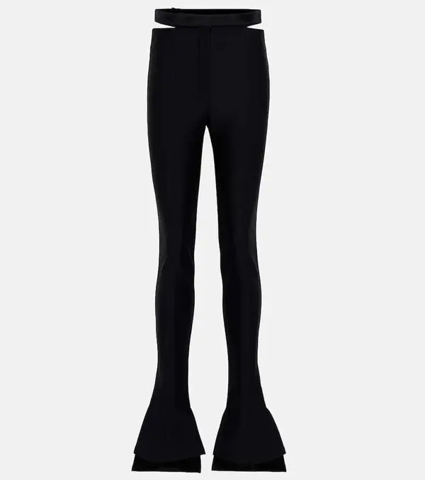MUGLER Cutout Flared Pants