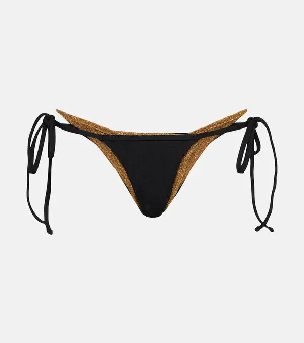 SAME Double Layer Bikini Bottoms - Black