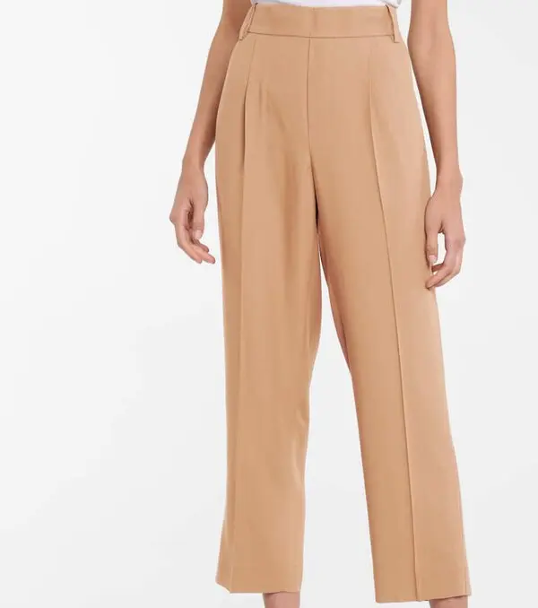 Vince High-rise Straight Leg Trousers