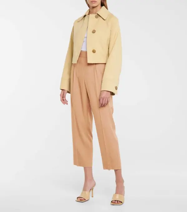 Vince High-rise Straight Leg Trousers