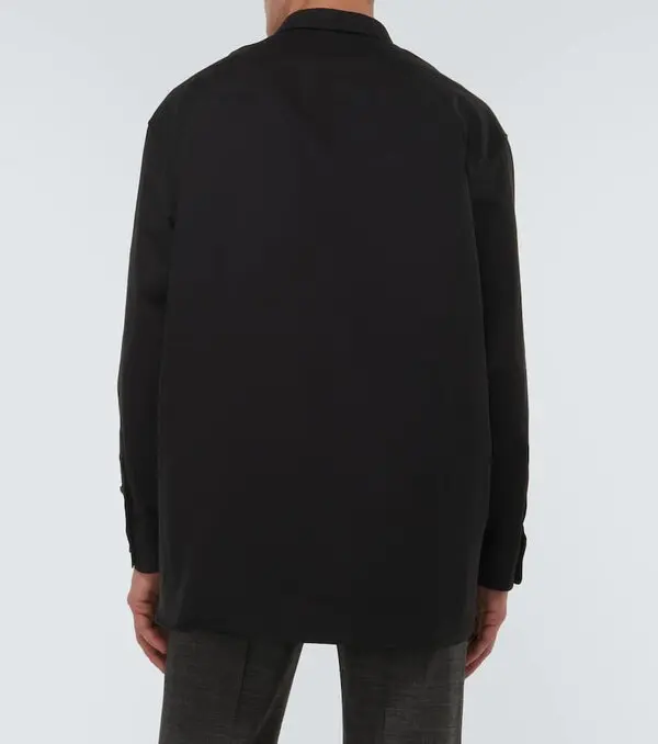 THE ROW Lukre Oversized Cotton-blend Poplin Shirt