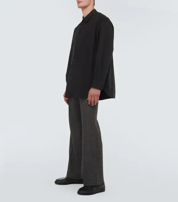 THE ROW Lukre Oversized Cotton-blend Poplin Shirt