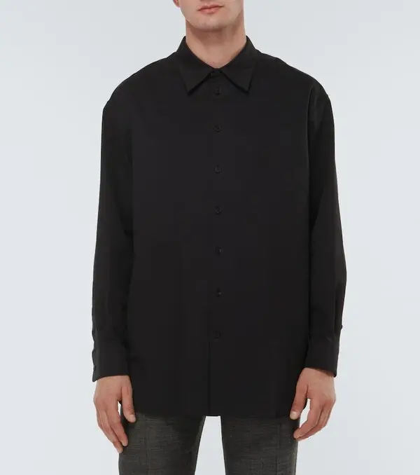 THE ROW Lukre Oversized Cotton-blend Poplin Shirt