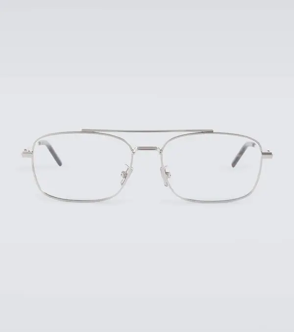 Dior Diorblacksuito N2u Aviator Glasses - Silver