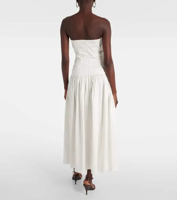 Tove Lauryn Strapless Cotton-blend Midi Dress