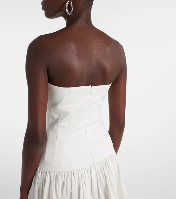 Tove Lauryn Strapless Cotton-blend Midi Dress