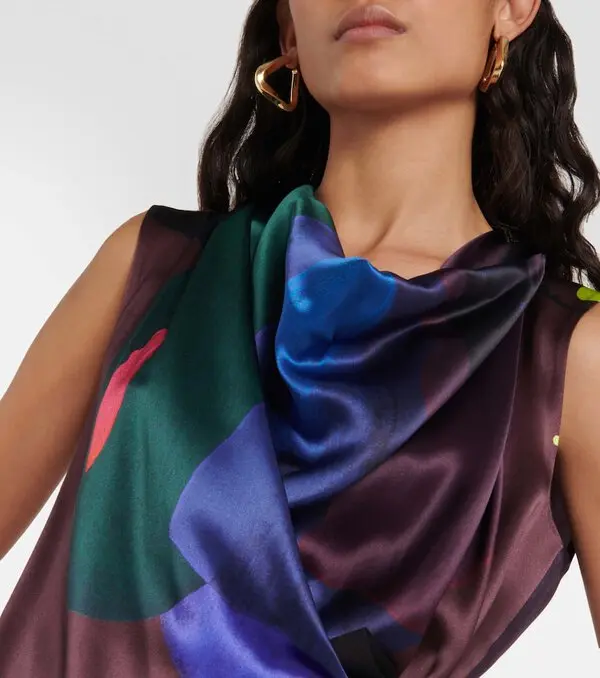 ROKSANDA Printed Silk Top