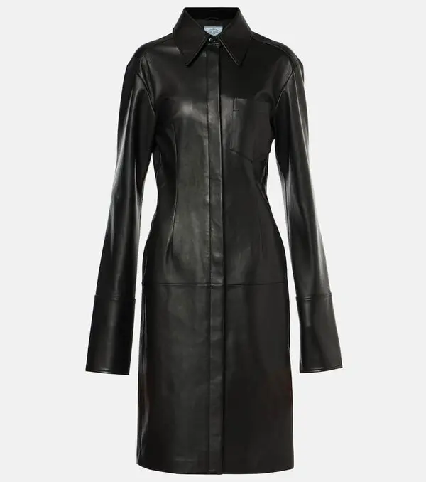 Sportmax Oidio Leather Coat