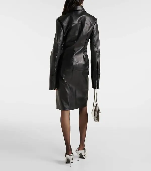 Sportmax Oidio Leather Coat