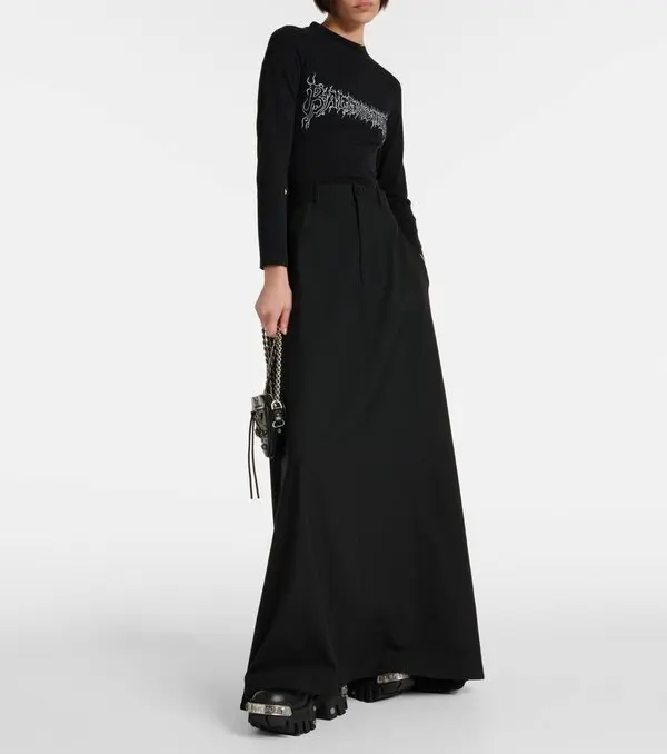Balenciaga Wool Skirt With Pants