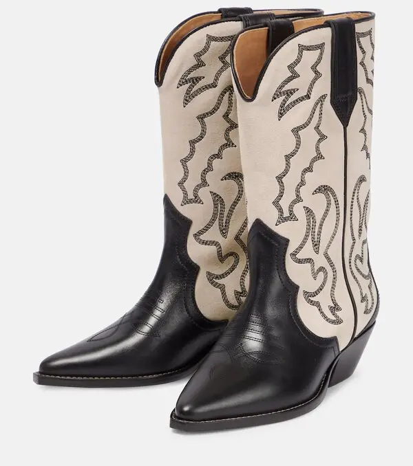 Isabel Marant Étoile Duerto Leather Cowboy Boots