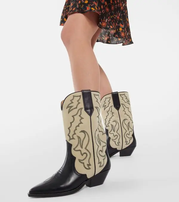Isabel Marant Étoile Duerto Leather Cowboy Boots