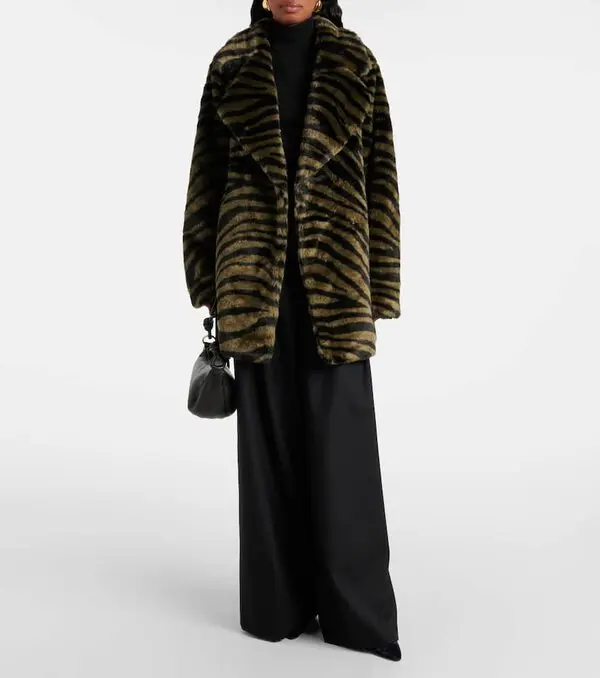 Diane Von Furstenberg Tanesha Faux Shearling Jacket