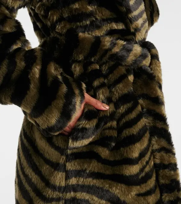 Diane Von Furstenberg Tanesha Faux Shearling Jacket