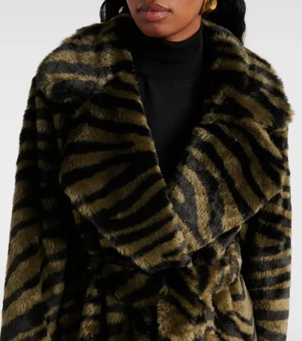 Diane Von Furstenberg Tanesha Faux Shearling Jacket