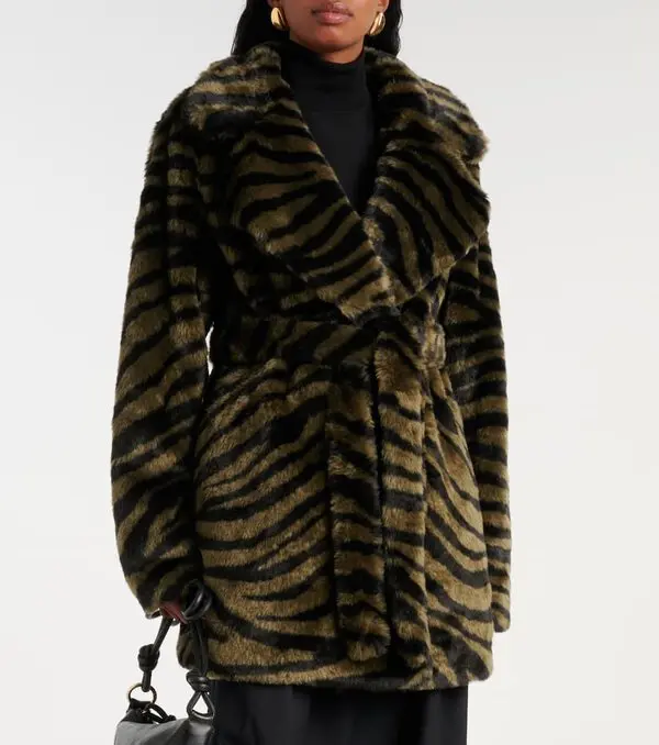 Diane Von Furstenberg Tanesha Faux Shearling Jacket