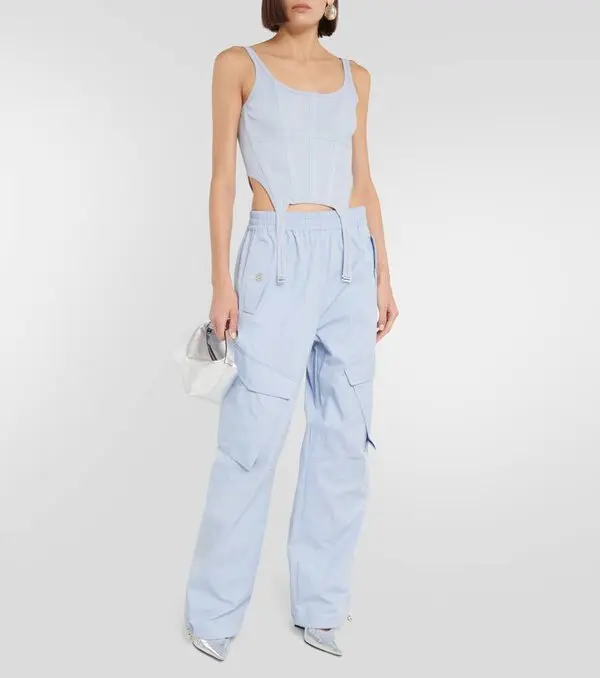 DION LEE Cotton Jersey Bustier