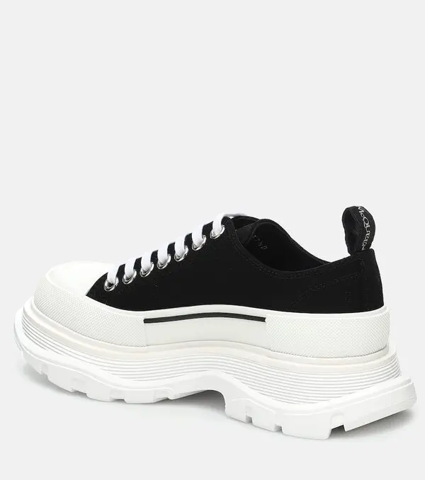 Alexander McQueen Tread Slick Canvas Platform Sneakers