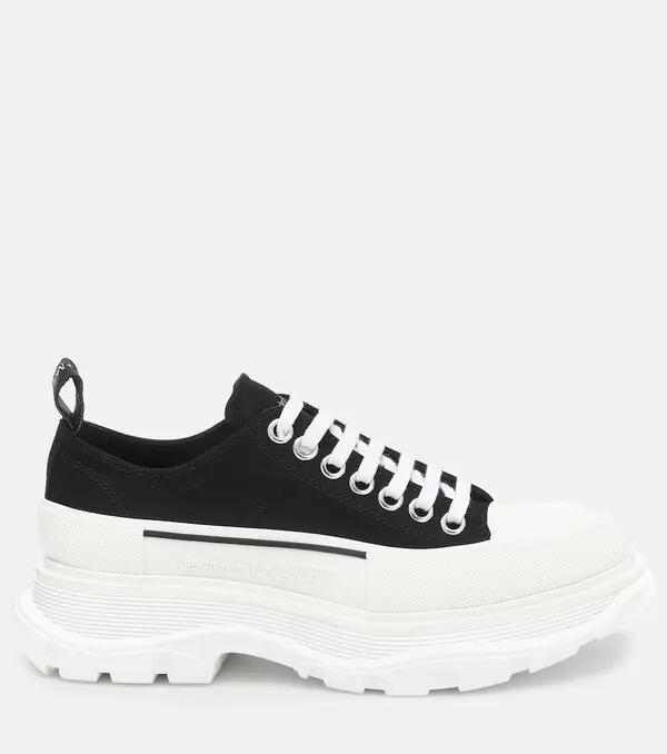 Alexander McQueen Tread Slick Canvas Platform Sneakers