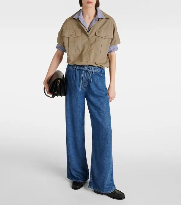 FRAME High-rise Wide-leg Jeans