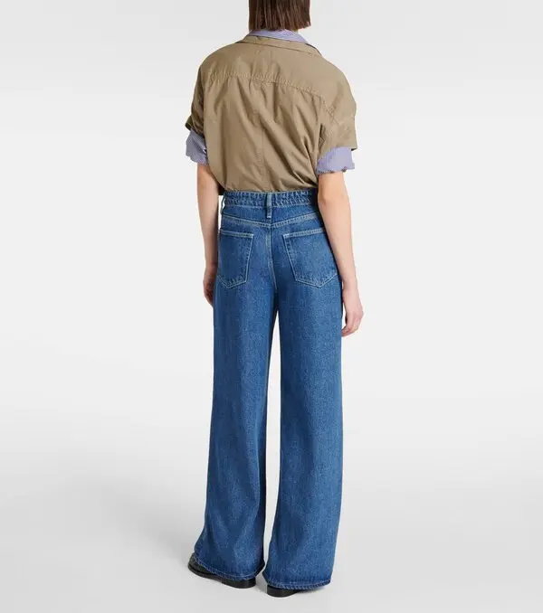FRAME High-rise Wide-leg Jeans