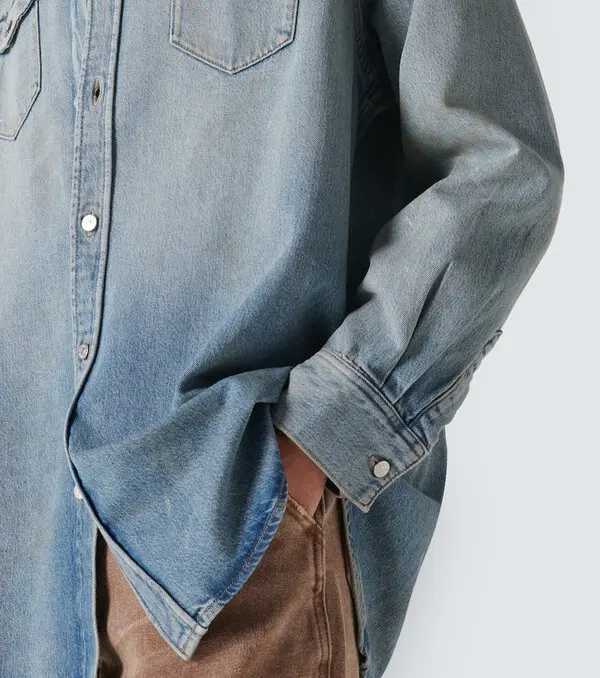 Acne Studios Distressed Denim Shirt