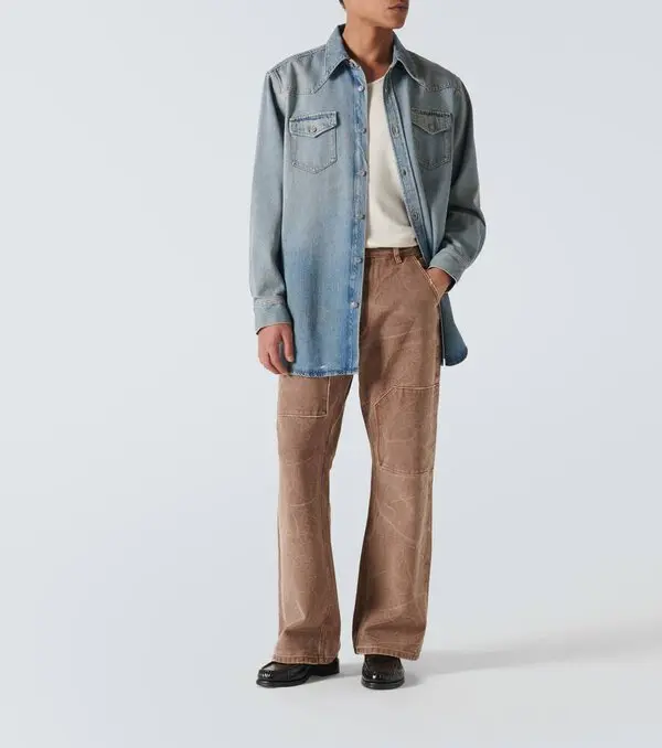 Acne Studios Distressed Denim Shirt